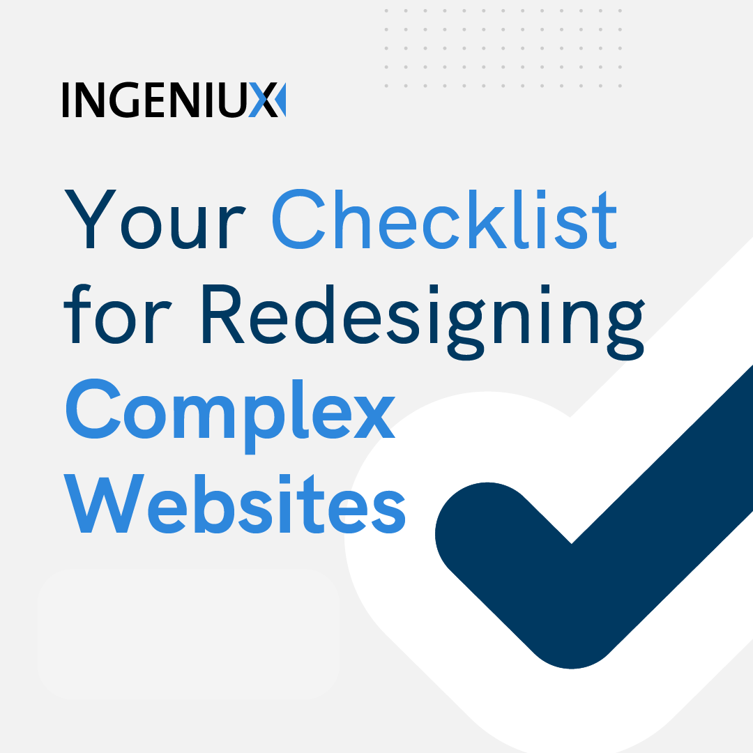 Ingeniux Website Redesign Checklist
